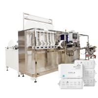 China 6 Lanes Wet Tissue Production Line Semi Automatic Baby Wet Wipes Manufacturing Machine for sale