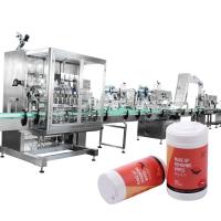 China Canister Wet Wipes Production Line Slitting Rewinding Filling Sealing Capping Labeling Machine Wet Tissue Manufacturing Machine for sale