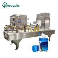 China Wet Tissue Making Machine with Spunlace Non-woven Fabric Canister Wet Wipes Machine for sale