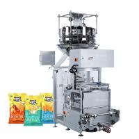 China Low Cost Automatic Potato Chips/Biscuit/Beans/Grain Snack Food Pouch Bag Nitrogen Vertical Packing Packaging Machine for sale