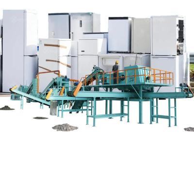 China Scrap Fridge Recycling Line Home Appliance Refrigerator Dismantling Plant Made In China for sale