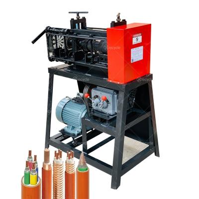 China Red Blue Scrap Copper Cable Recycling Machine Cable Peeling Tool Cable Wire Stripping Machine for sale