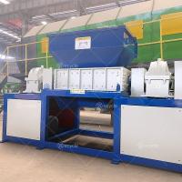 China Adjustable Output Size Double Shaft Shredder for Used Car and Motorcycle Tyre Recycling for sale
