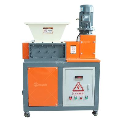 China Scrap Car Parts Aluminum Iron Steel Metal Shredding Machine Books Plastic Wood Glass Small Double Shaft Shredder Crusher for sale