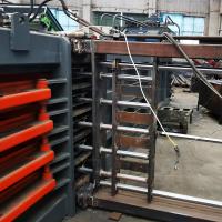 China Vertical Hydraulic Semi-automatic Used Clothes and Textile Compress Baler Machine , Hydraulic Baling Press for sale