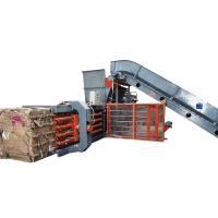 China 2021 Horizontal Cardboard Compactor Automatic Paper Waste Plastic Pet Baling Press Machine for sale
