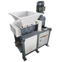 China 4kW Double Shaft Shredder for Plastic Metal Paper Wood Fabric Leaf MSW Industry E-Waste for sale
