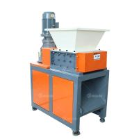 China 4kW Double Shaft Shredder for Plastic Metal Paper Wood Fabric Leaf MSW Industry E-Waste for sale