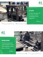 China Solar Panel Glass Dismantling Equipment with 6000*2400*2500mm Glass Crushing Machine for sale
