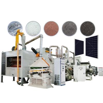 China PV Panels Recycling Line with 20000 kg Weight Waste Solar Panel Glass Removal Machine for sale