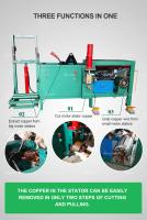 China BSGH New Design Motor Stator Cutting Machine Motor Recycling Machine Scrap Electric Motor Recycling Equipment for sale