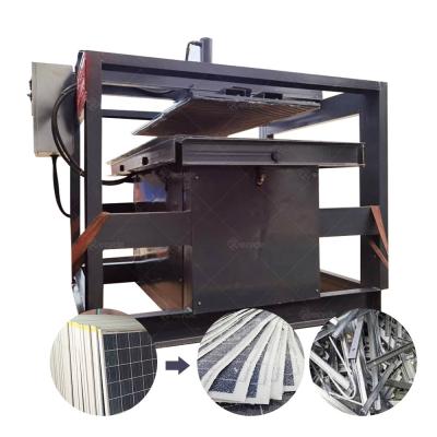 China 2023 Waste Photovoltaic Panels Aluminum Frame Removing Recycling Plant Solar Panel Crushing Machine Solar Panel Machine for sale