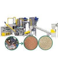China Dry Type E Waste Shredder Recycling Machine Electronic Waste TV Mother Board Mobile Phone Recycling Machine for sale