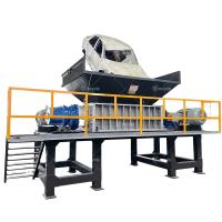 China High Efficiency 2 Shaft Plastic Recycling Machinery Tires Scrap Tyre Metal Shredder Machine Chipper Machine for sale