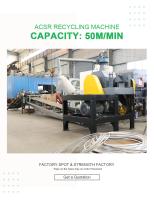 China ACSR Chopping Recycling Machine Aluminum and Steel Separation Machine ACSR Wire Separating Stripping Machine for sale