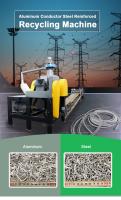 China ACSR Cable Wire Crushing Separating Equipment with Aluminum Conductor Steel Reinforced for sale