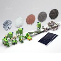 China Single Bifacial Glass Panel Recycling Line with 20000 kg Weight and 500-1500 Kg/h Capacity for sale