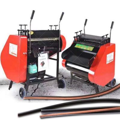 China 110V/230V/240V/380V 50/60Hz Voltage Red Blue Cable Wire Cutting Strip Machine for Wires for sale