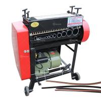 China 110V/230V/240V/380V 50/60Hz Voltage Red Blue Cable Wire Cutting Strip Machine for Wires for sale