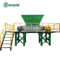 China 9CrSi/D2/SKD-11 Blades TWO Shaft Shredder Machine for Heavy Duty Industrial Shredding for sale
