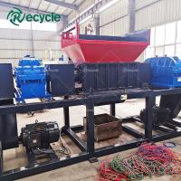 China Twin Shaft Automatic Shredder Solid Waste Shredding Machine Metal Double Shaft Shredder for sale