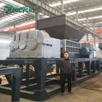 China Twin Shaft Automatic Shredder Solid Waste Shredding Machine Metal Double Shaft Shredder for sale