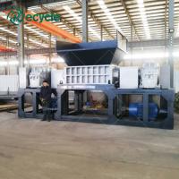 China Twin Shaft Automatic Shredder Solid Waste Shredding Machine Metal Double Shaft Shredder for sale
