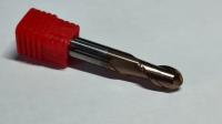 China HRC55 Carbide End Mill Diameter 10 Millimeters Brown Copper Coating Offering Performance In Various Machining Operations for sale