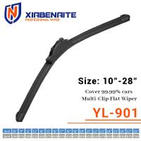 China Quiet Operation Car Front Window Wipers Weatherproof Flat Type Front Wiper Blades for sale