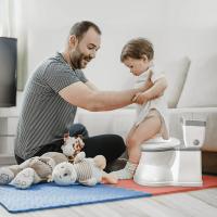 China Grey Baby Potty Toilet with Removable Seat for sale