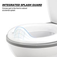 China Grey Baby Potty Toilet with Removable Seat for sale