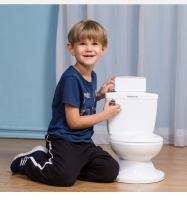 China Solid White Blue Pink Handle Button Training Potty with EN-71 Certificate for sale