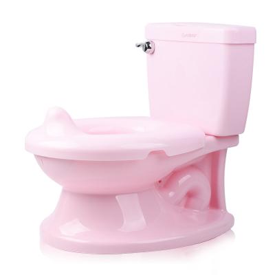 China Training Potty with Handle Button EN-71 Certified Ouninbear Blue Kids Toilet for sale