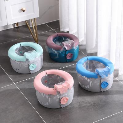 China Baby Toilet Serenity Blue Sakura Pink Solid PP TPE Potty Seats with Customized Logo for sale