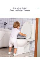 China Durable Solid Pattern Portable Baby Toilet Seat For Easy Cleaning for sale