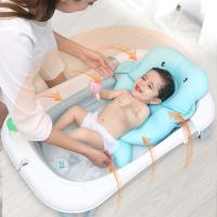 China 85*53*25cm Open Size Foldable Baby Bathtub With Stand Durable And OEM/ODM Support for sale