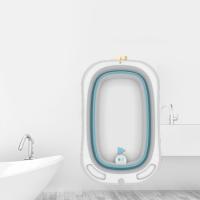 China 85*53*25cm Open Size Foldable Baby Bathtub With Stand Durable And OEM/ODM Support for sale