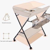 China Oxford Fabric And SUS Pipe Baby Changing Table For Kids 0-3 Years Eco Friendly for sale