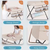 China Customize Logo commercial baby changing table Nursery Diaper Organizer with Wheels for sale