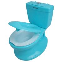 China Blue Plastic Baby Training Potty with Custom Logo EN71 Test Certified for sale