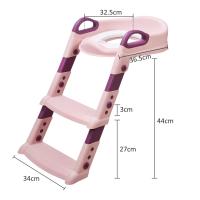 China OEM ODM Soft Cushion Foldable Potty Seat With Steps OUNINBEAR Brand for sale