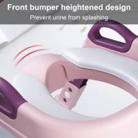 China OEM ODM Soft Cushion Foldable Potty Seat With Steps OUNINBEAR Brand for sale
