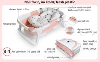 China Anti Mold Newborn Baby Bathtub Set Collapsible Bath Tubs  60.5*43*20.5cm for sale