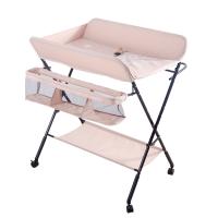 China Ouninbear Portable Folding Baby Diaper Changing Table With Storage And Movable Nursery Pad for sale