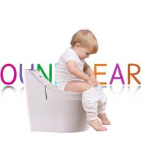 China White Baby Training Potty Cartoon Print Plastic Toilet Trainer - EN71 Test Certified for sale