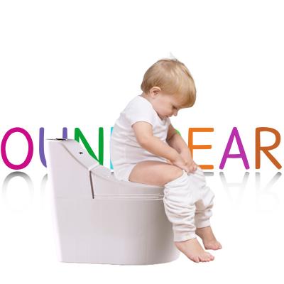 China White Baby Training Potty Cartoon Print Plastic Toilet Trainer - EN71 Test Certified for sale