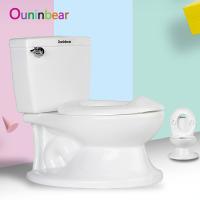 China Customizable White Print Baby Training Potty Toilet with EN71 Test for Infant Toilet Training for sale