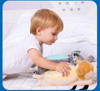 China 0-7Years Old Baby Sleep Soother Toy Dog Plush Doll With Projectable Lighting And Music for sale