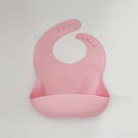 China Customized Soft Waterproof Baby Silicone Bib With EN71 Certificate for sale