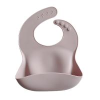 China Button Closure Baby Silicone Bib Customized Logo Baby Feeding Bibs for sale